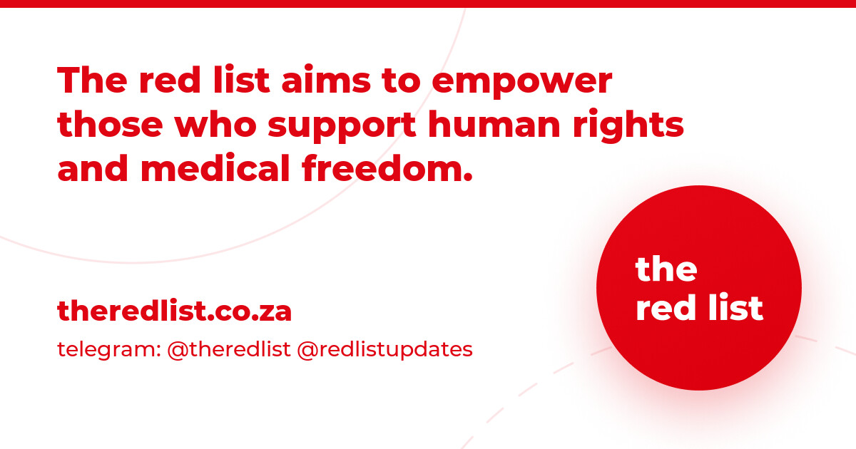 Dear Doctor — The Red List SA
